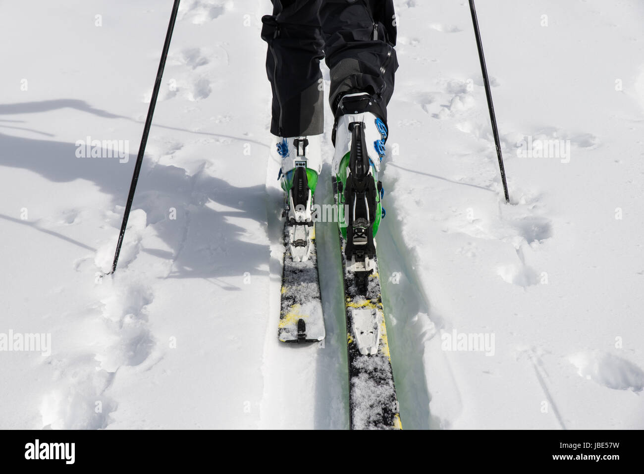 close up of a ski tourer Stock Photo - Alamy