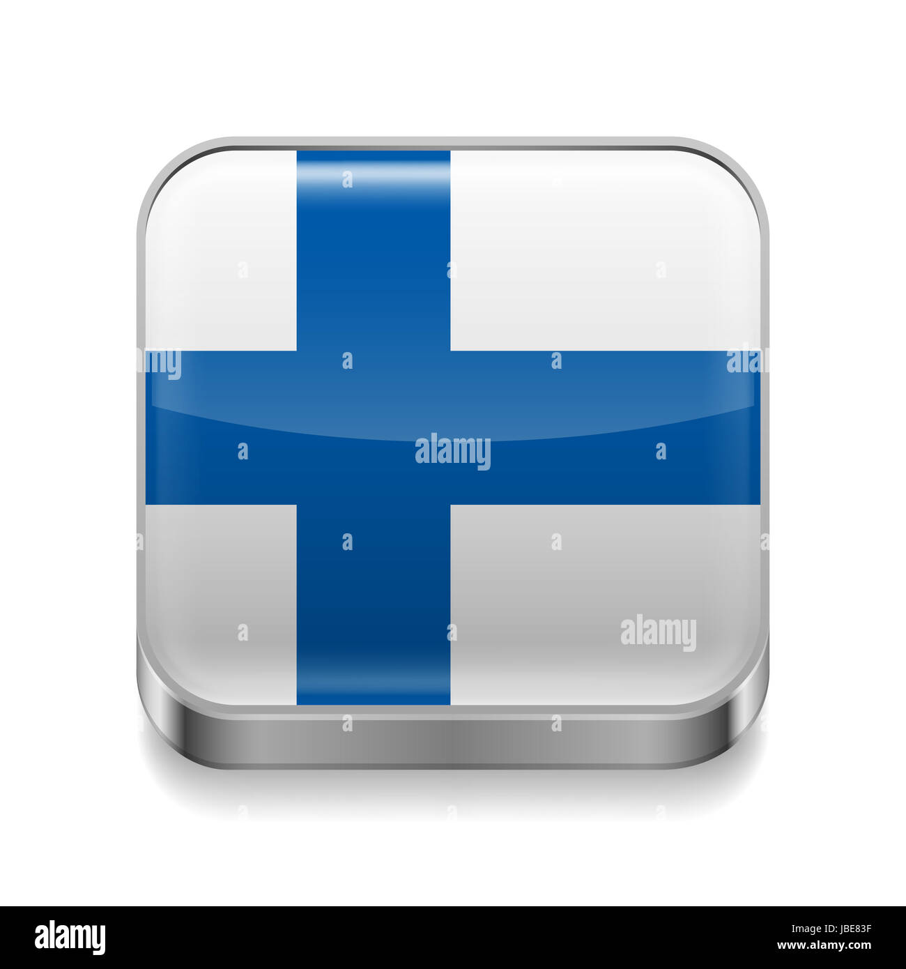 Finland flag official colors Cut Out Stock Images & Pictures - Alamy
