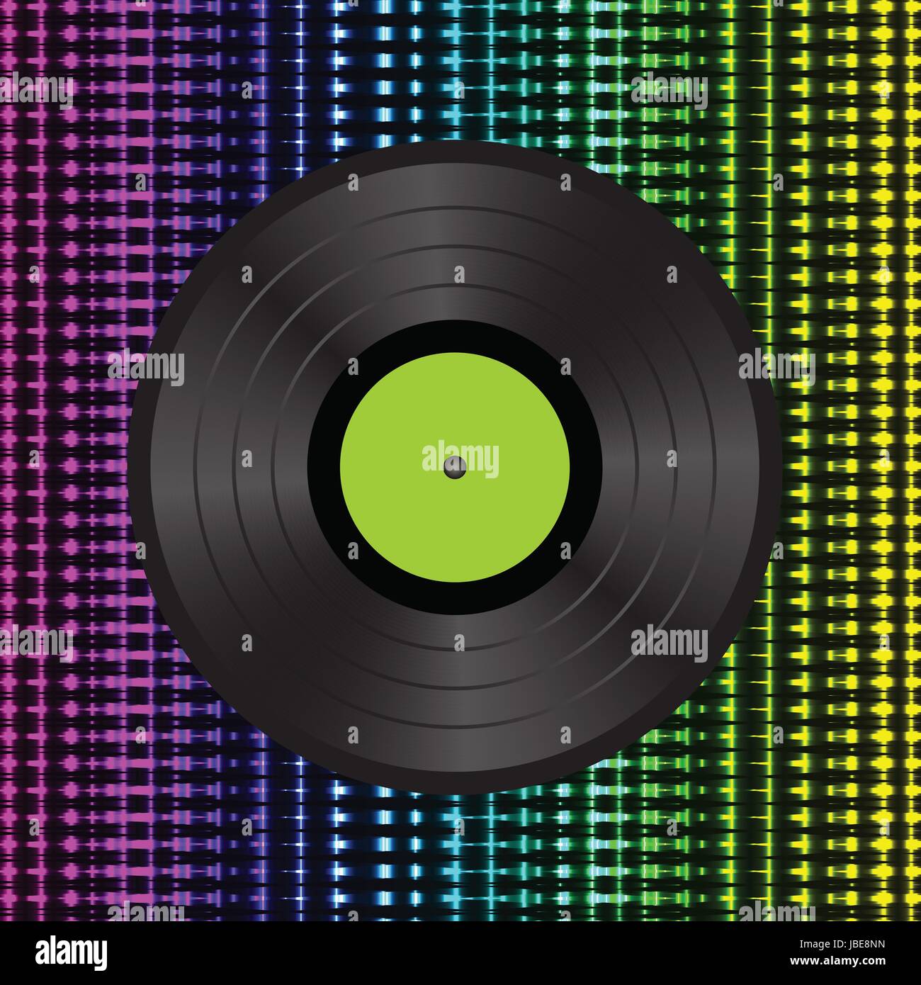 colorful illustration with vinyl background for your design Stock Photo ...