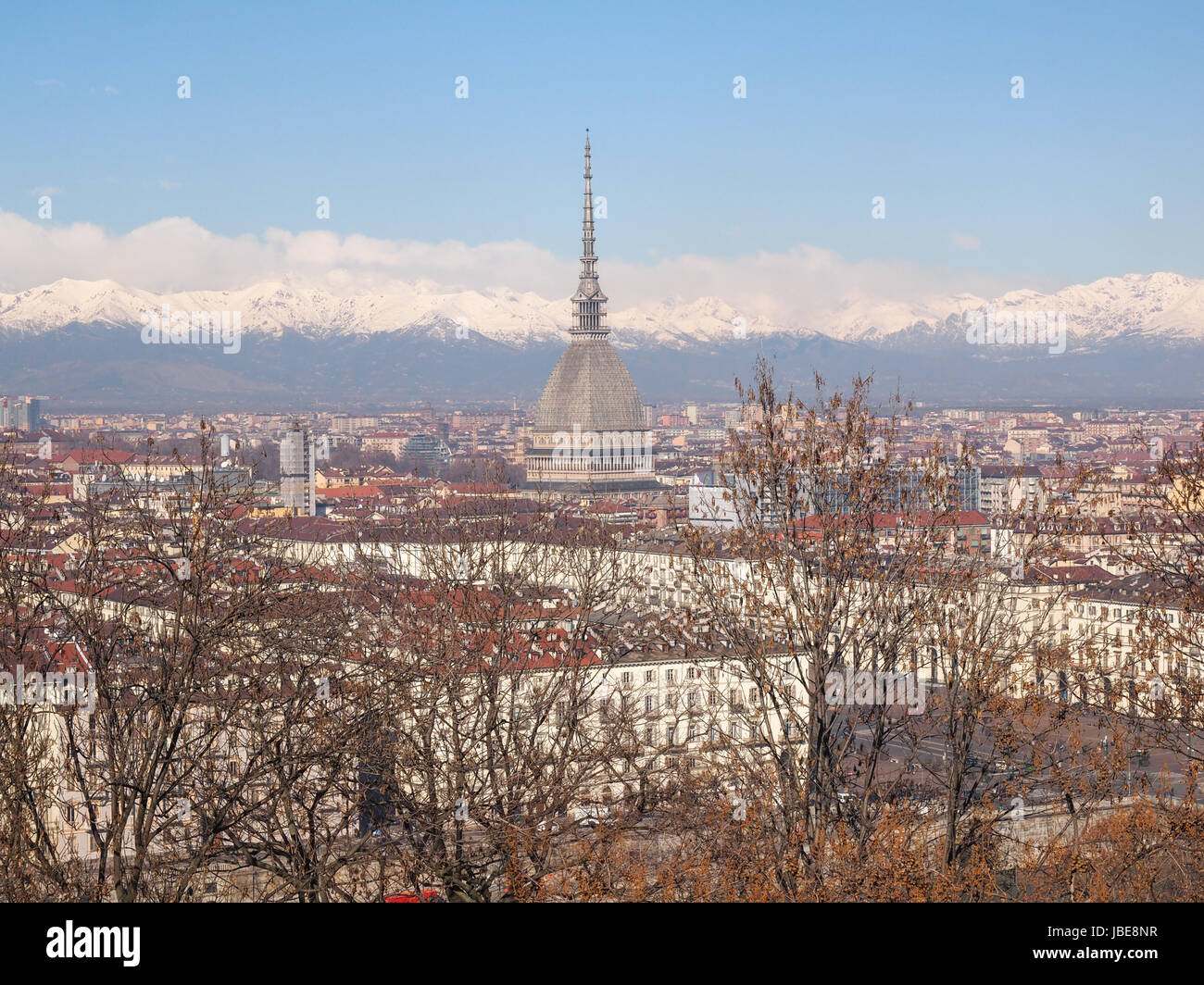 Turin skyline panorama seen from the hills surrounding the city Stock ...