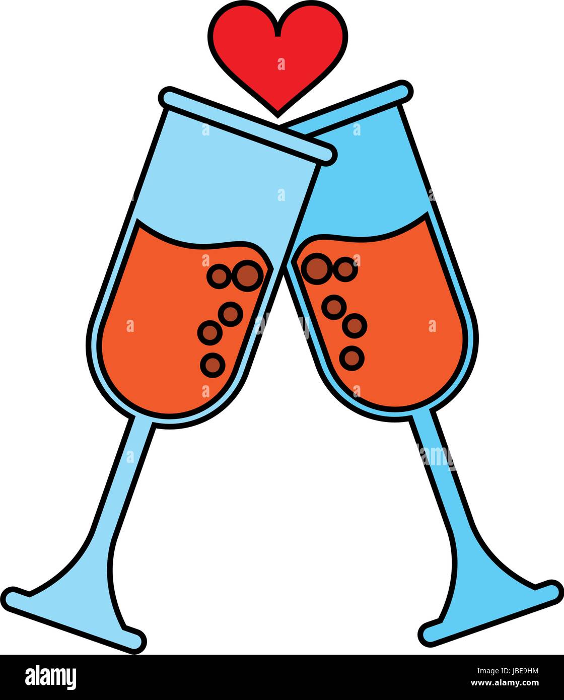 toast heart flat illustration Stock Vector Image & Art - Alamy