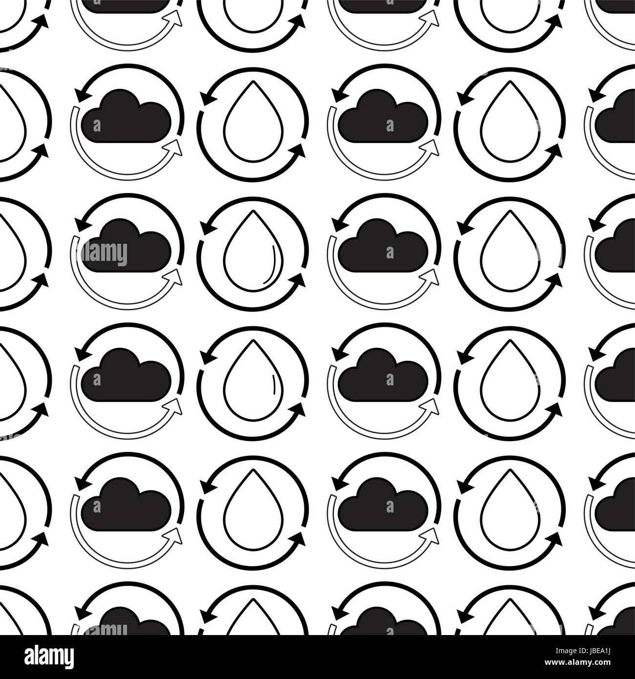 cloud with water drop backgroud design Stock Vector Image & Art - Alamy