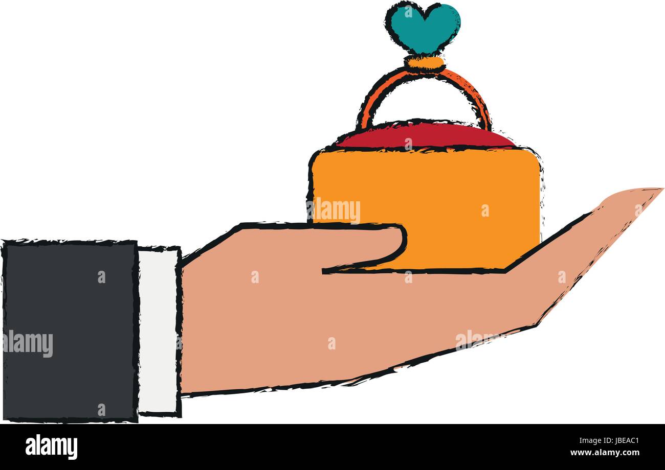 ring heart draw illustration Stock Vector Image & Art - Alamy