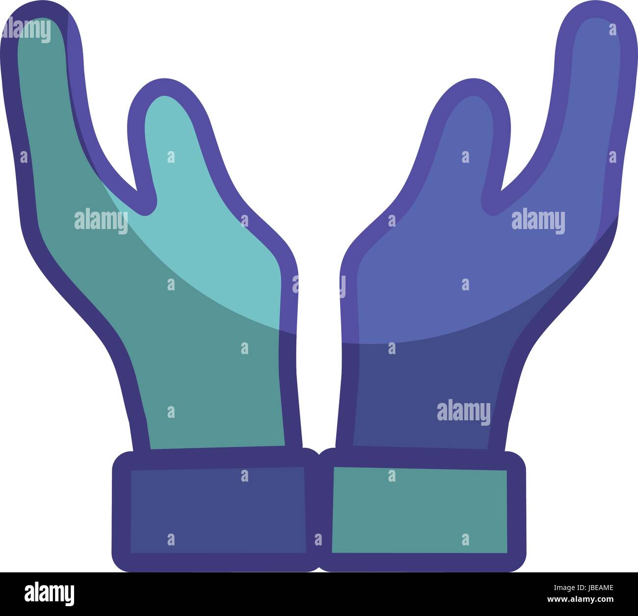 man hands up icon Stock Vector Image & Art - Alamy