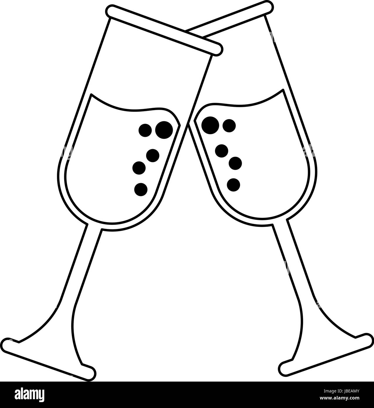 toast silhouette illustration Stock Vector Image & Art - Alamy