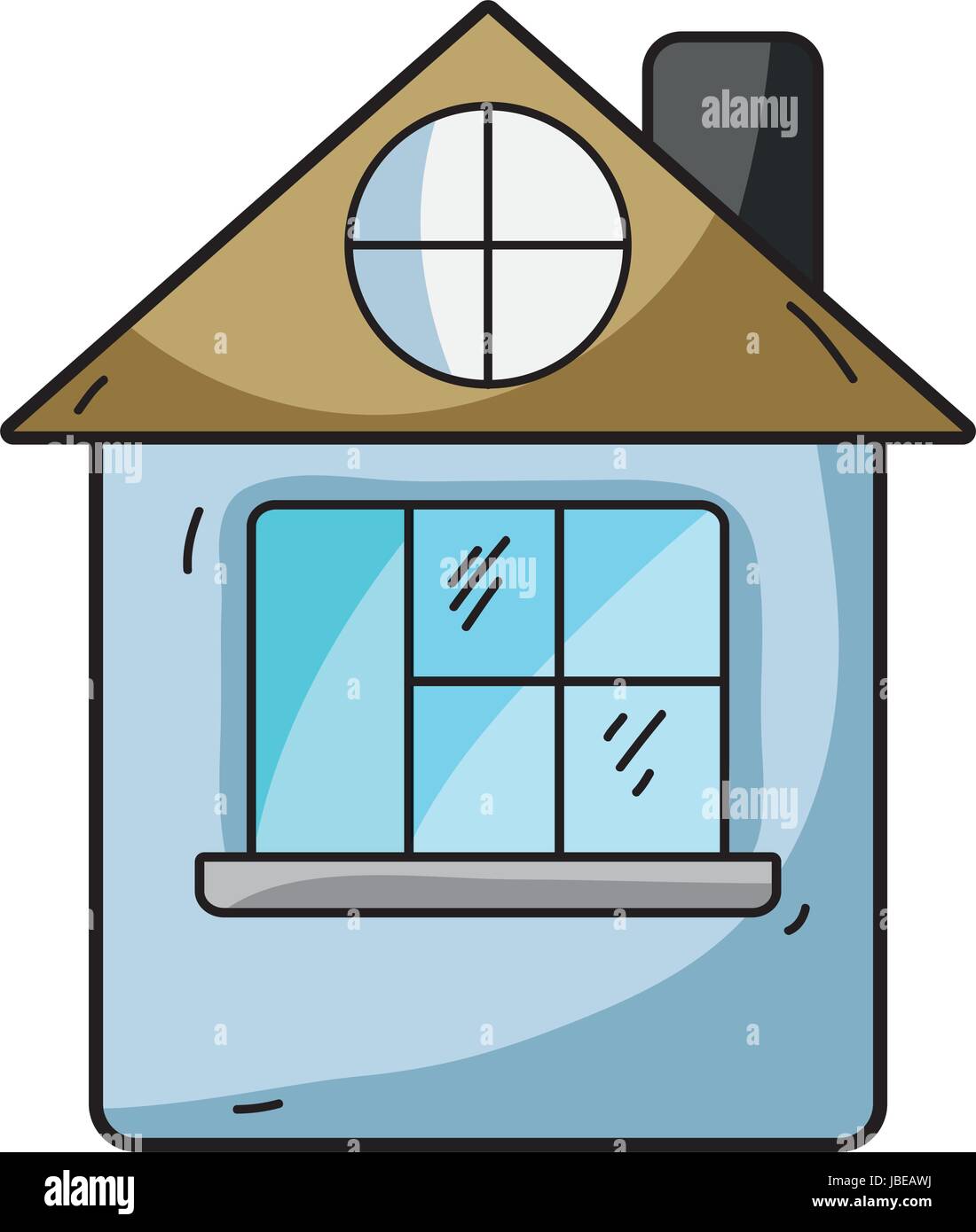 house with roof and window Stock Vector Image & Art - Alamy