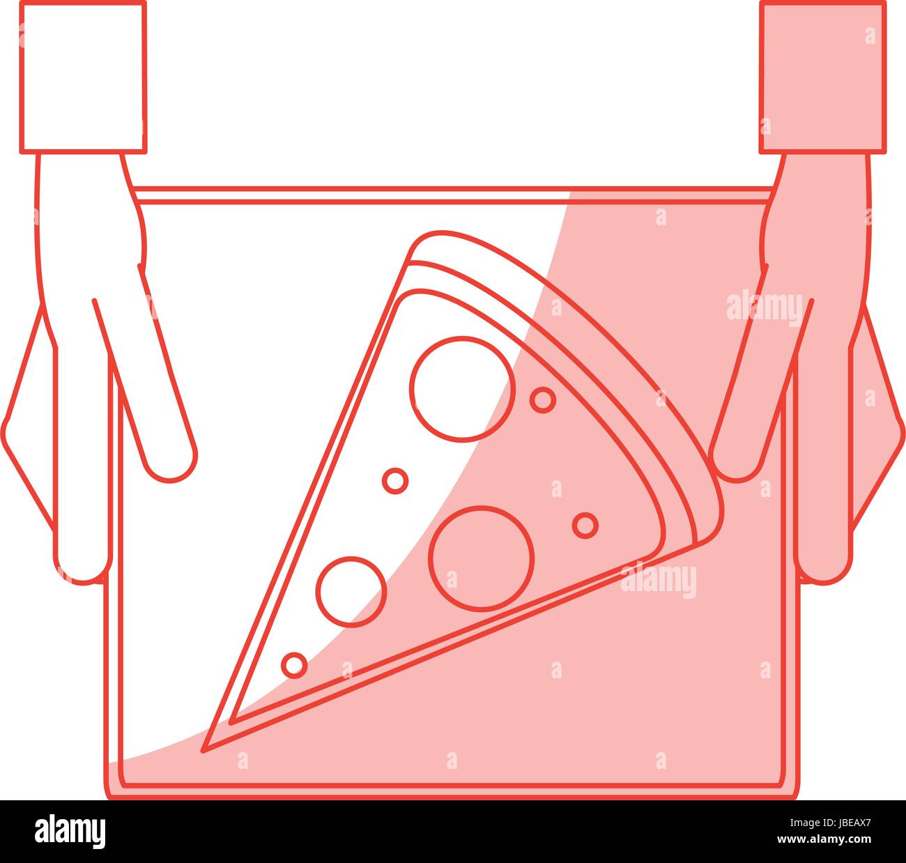 pizza shadow illustration Stock Vector Image & Art - Alamy