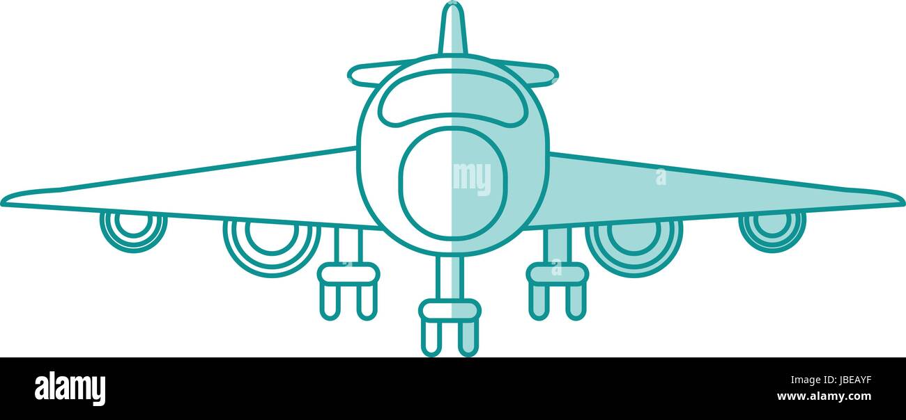 Commercial airplane shadow Stock Vector Images - Alamy