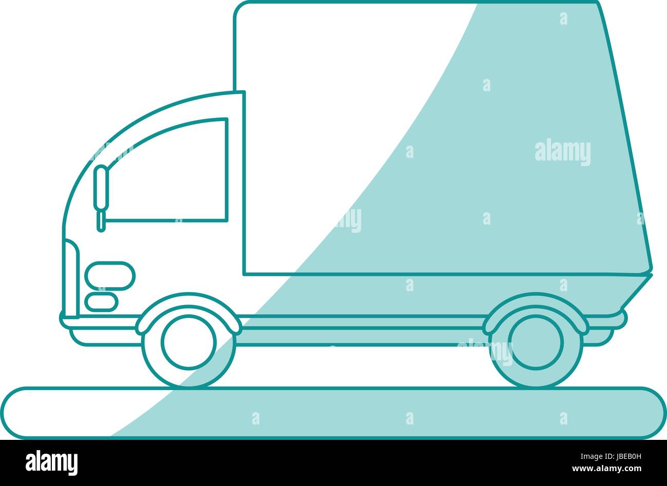 truck shadow illustration Stock Vector Image & Art - Alamy