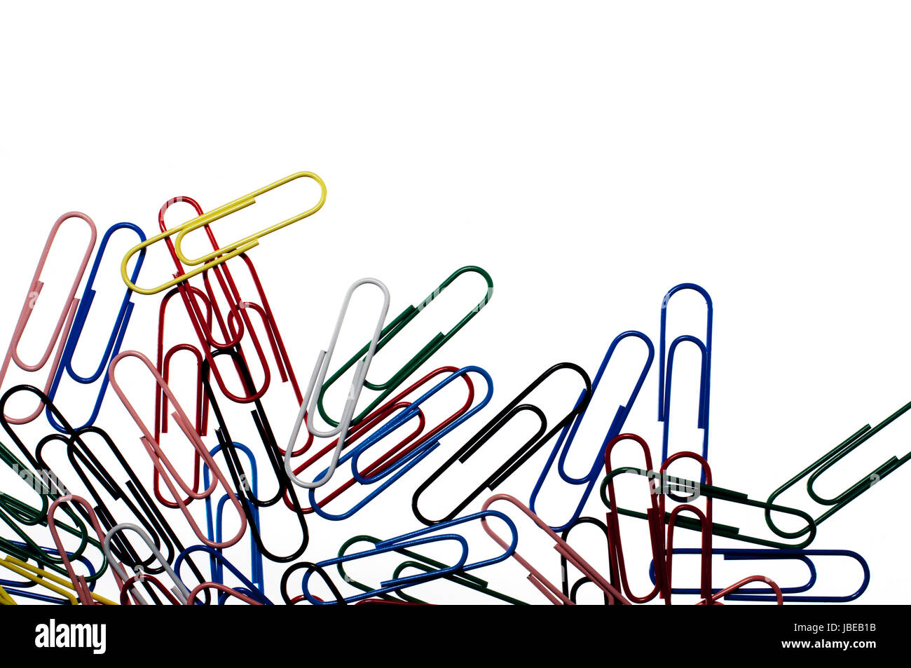 Coloured paperclips hi-res stock photography and images - Alamy