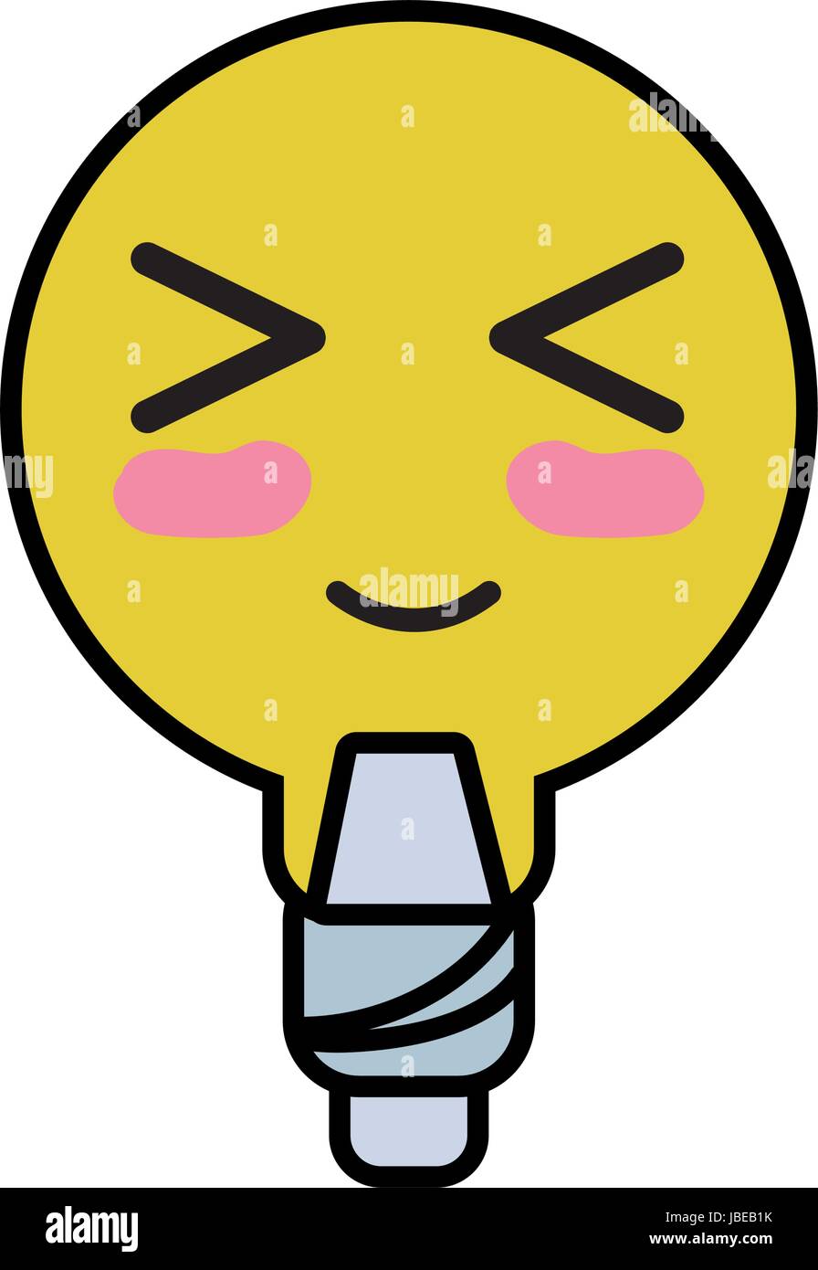 Kawaii bulb icon hi-res stock photography and images - Alamy