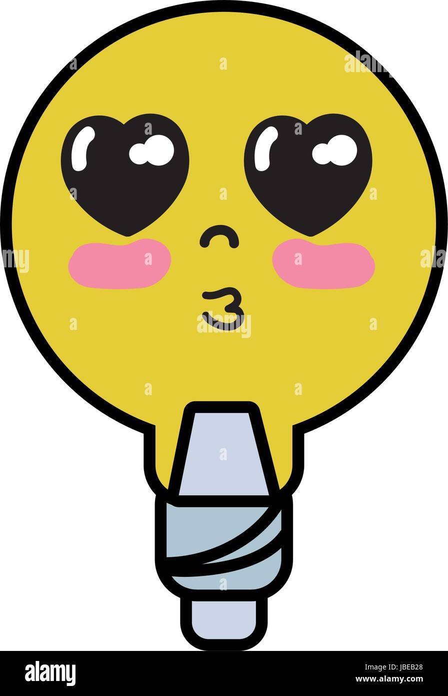 kawaii cute tender bulb energy Stock Vector Image & Art - Alamy