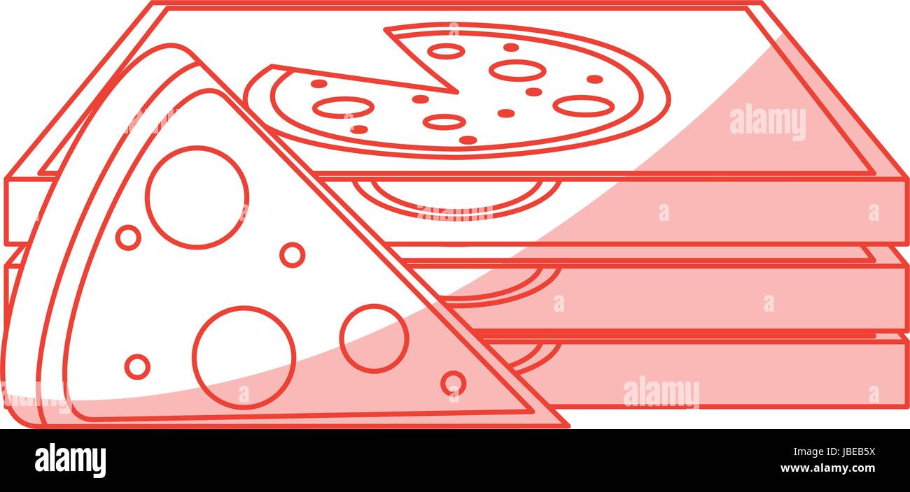 pizza shadow illustration Stock Vector Image & Art - Alamy
