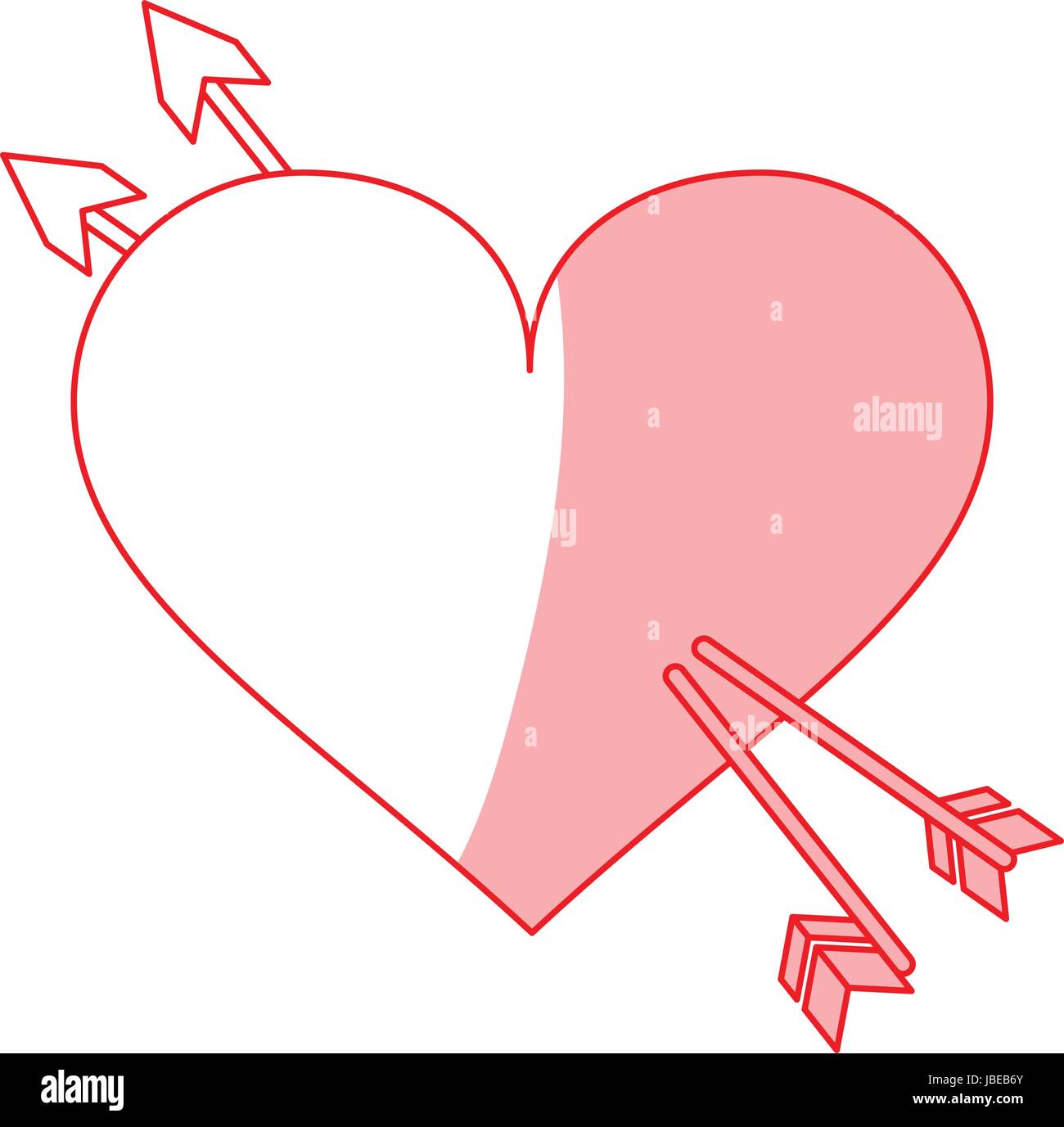 heart shadow illustration Stock Vector Image & Art - Alamy