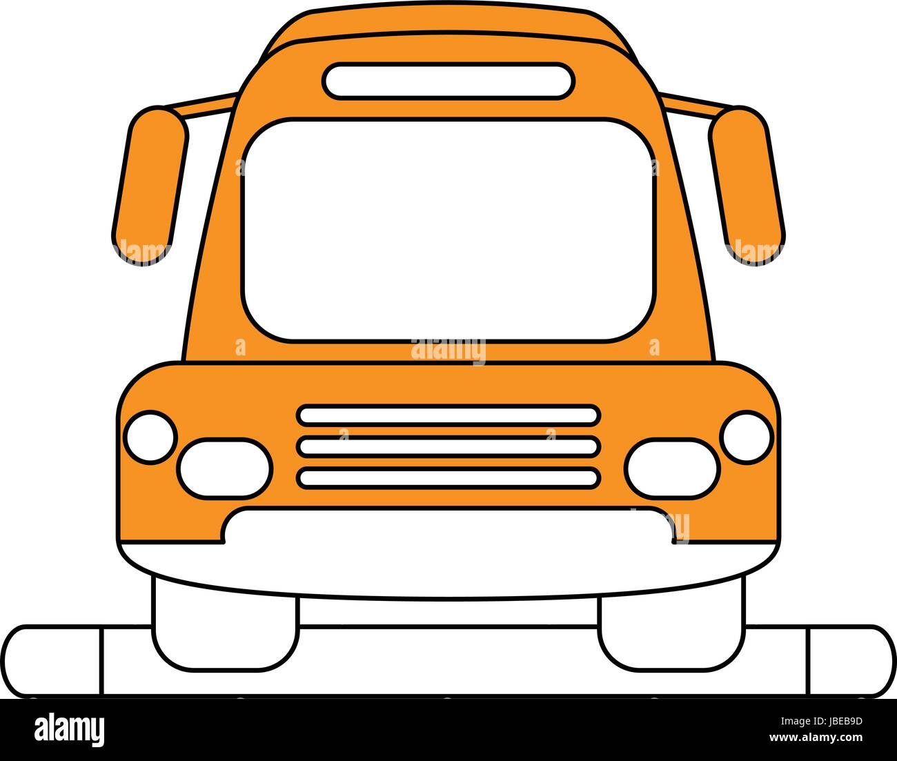 bus flat illustration Stock Vector Image & Art - Alamy