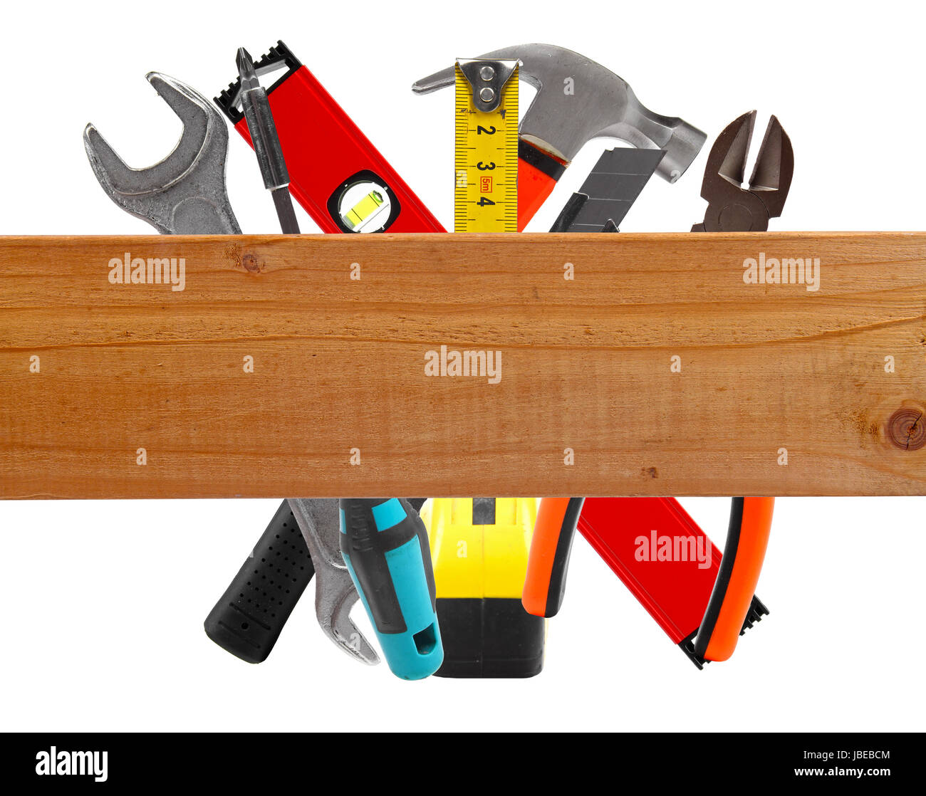 Carpentry construction tools collage background hi-res stock ...