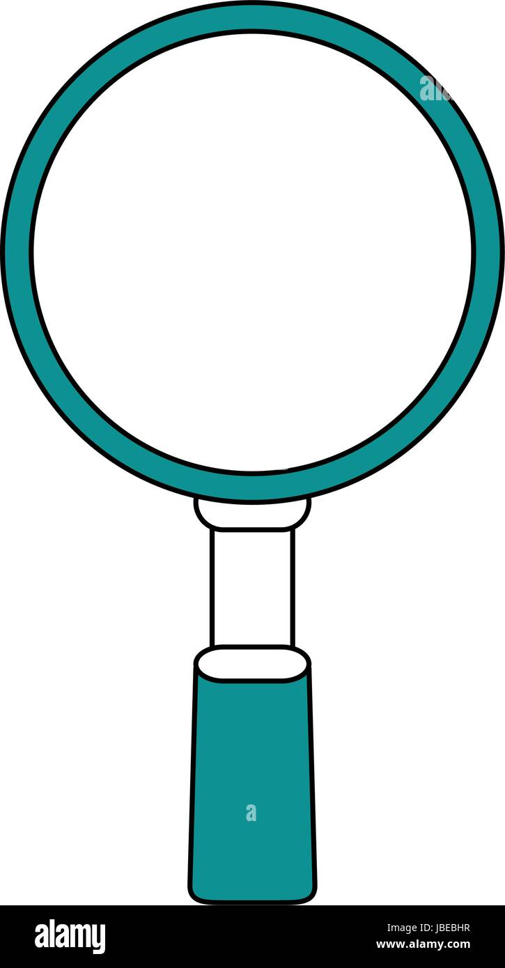 magnifying glass flat illustration Stock Vector Image & Art - Alamy