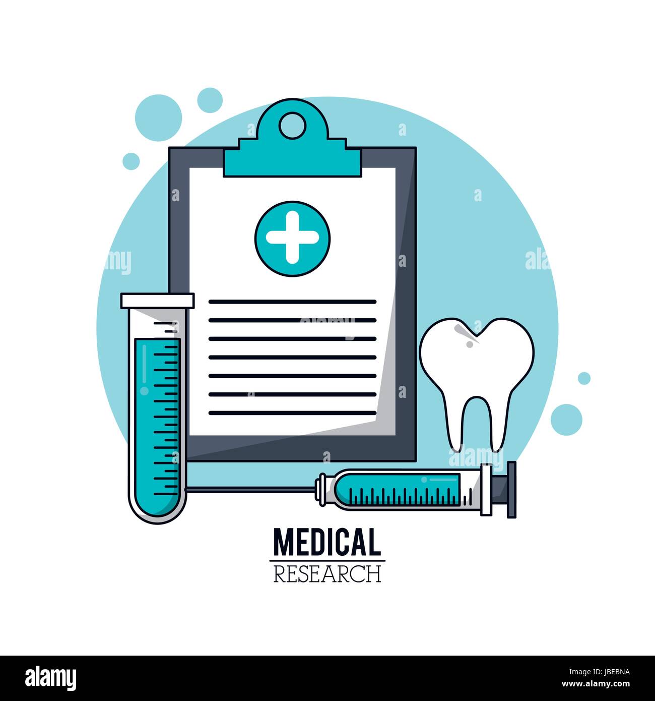 Microscope clipboard test tube Stock Vector Images - Alamy