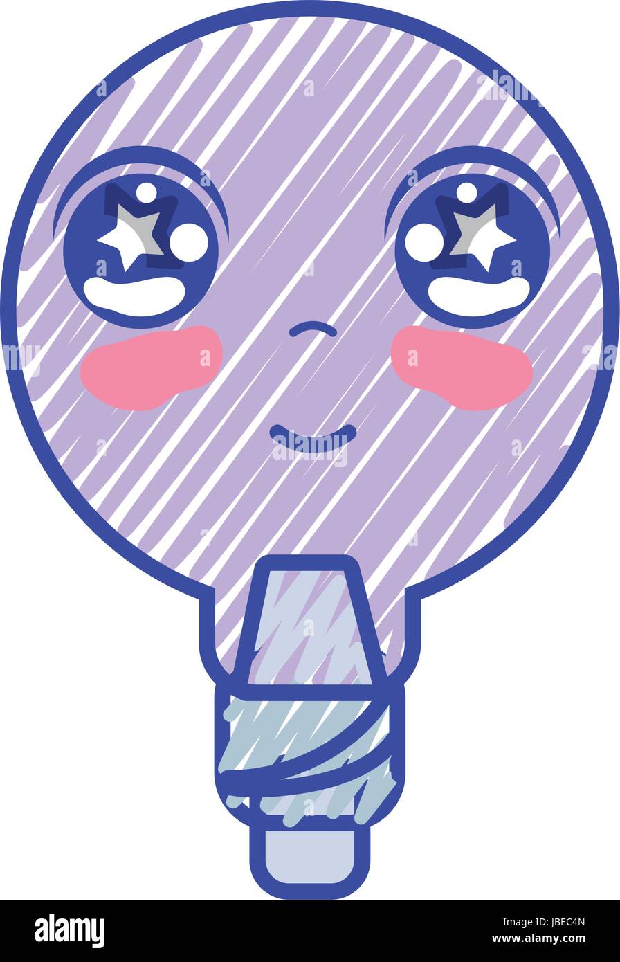 kawaii cute tender bulb energy Stock Vector Image & Art - Alamy