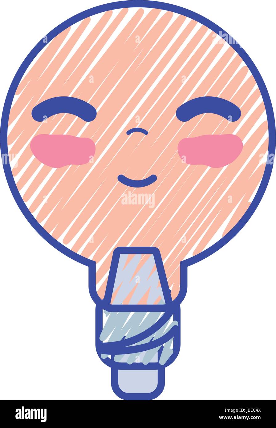 Kawaii cute happy bulb hi-res stock photography and images - Alamy