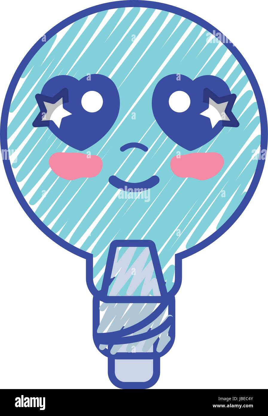 kawaii cute tender bulb energy Stock Vector Image & Art - Alamy