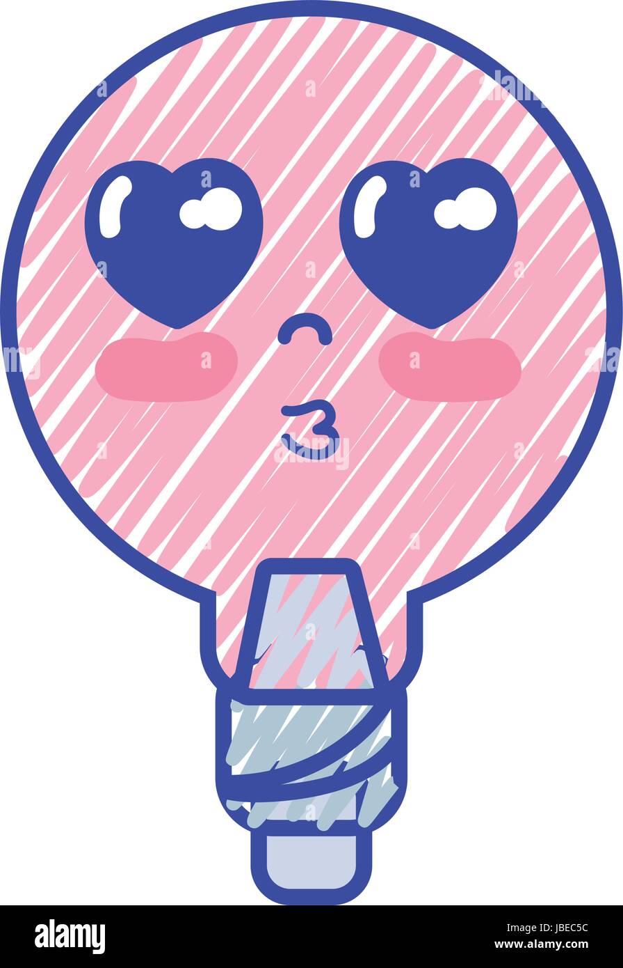 kawaii cute tender bulb energy Stock Vector Image & Art - Alamy