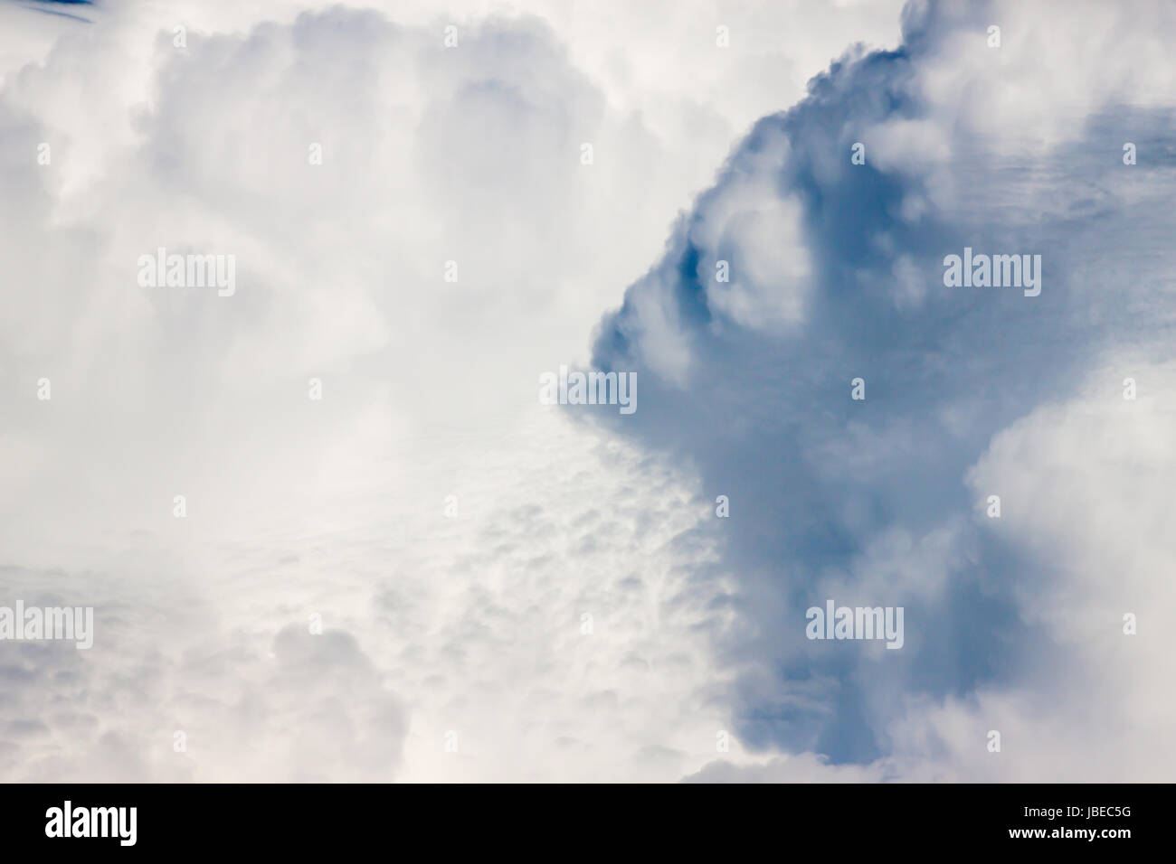 Pre storm clouds in the blue sky. Five minutes before rain rain Stock ...