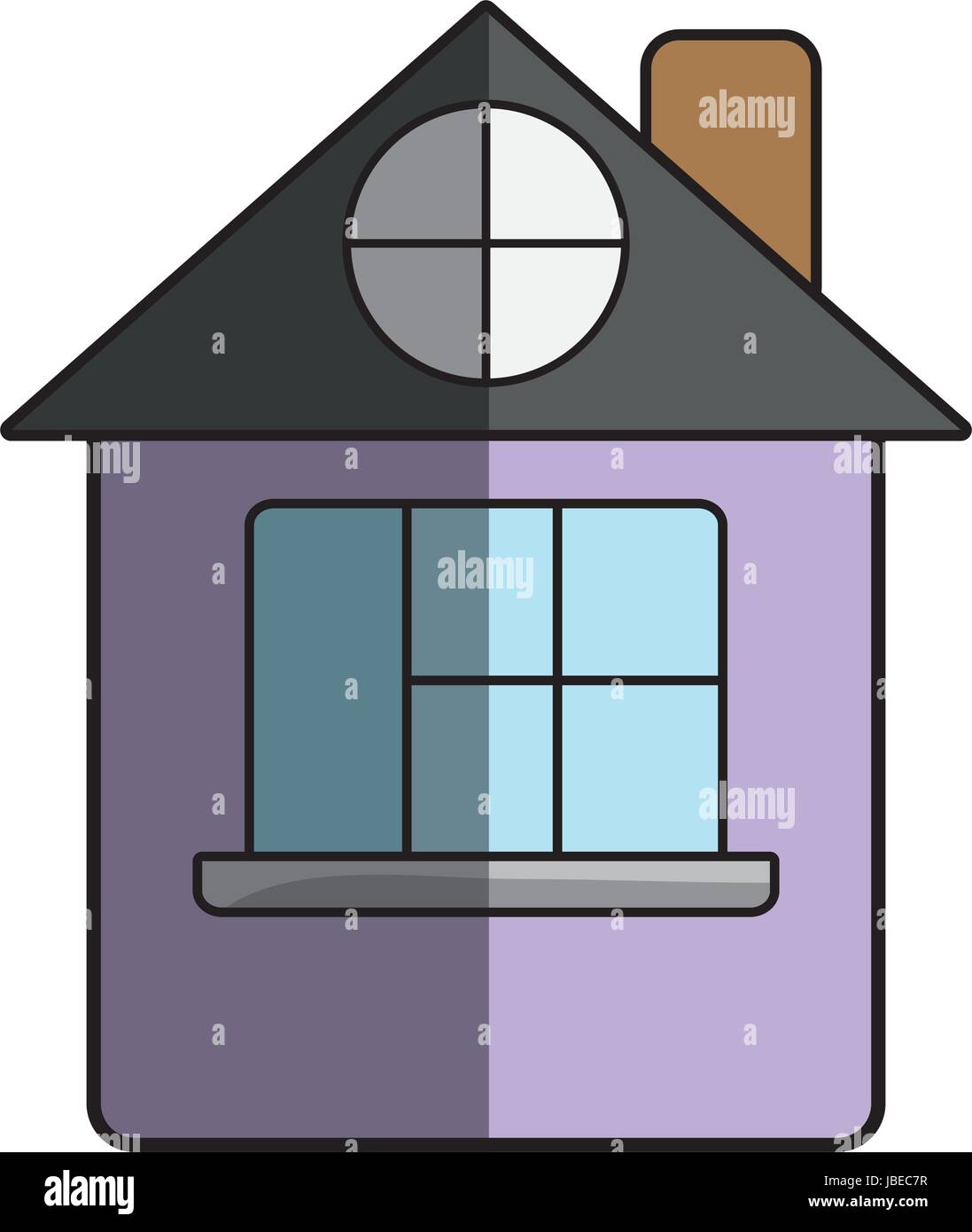 house with roof and window Stock Vector Image & Art - Alamy