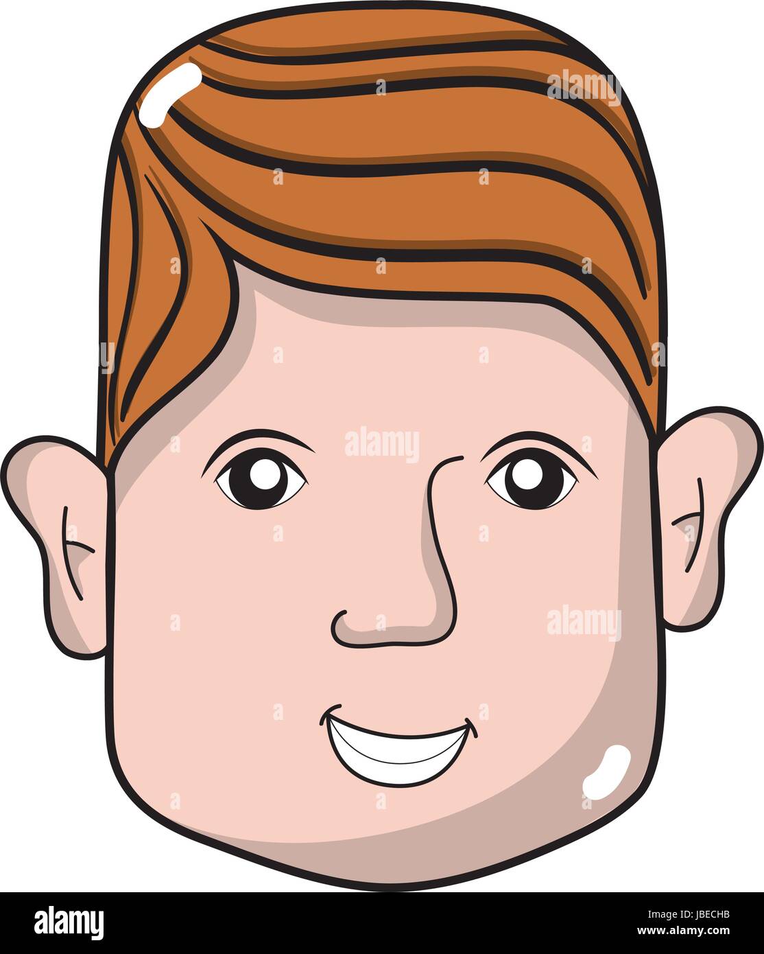 man head with face and hairstyle Stock Vector Image & Art - Alamy