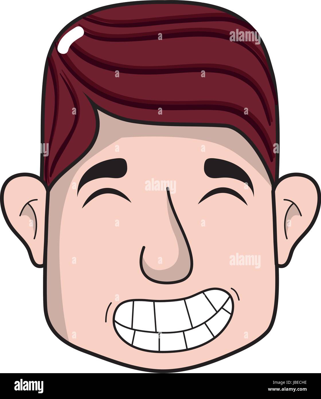 man head with face and hairstyle Stock Vector Image & Art - Alamy