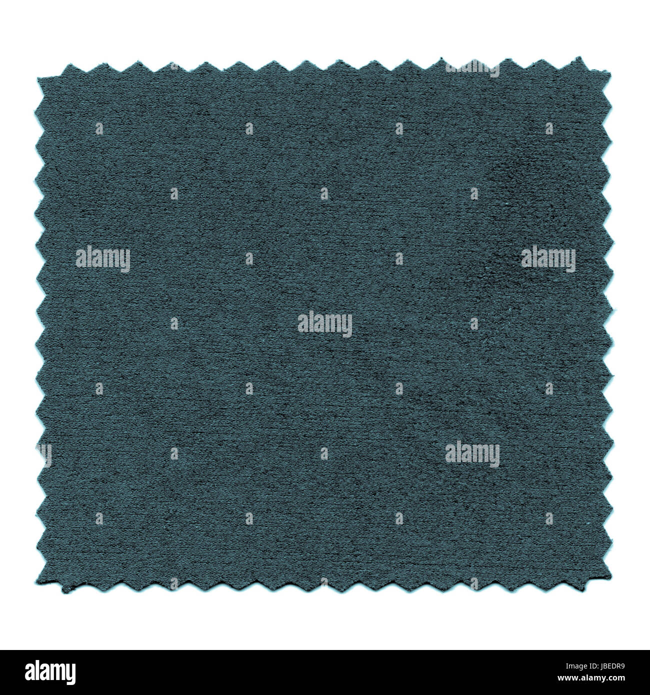 A blue fabric sample isolated over white background - cool cyanotype ...