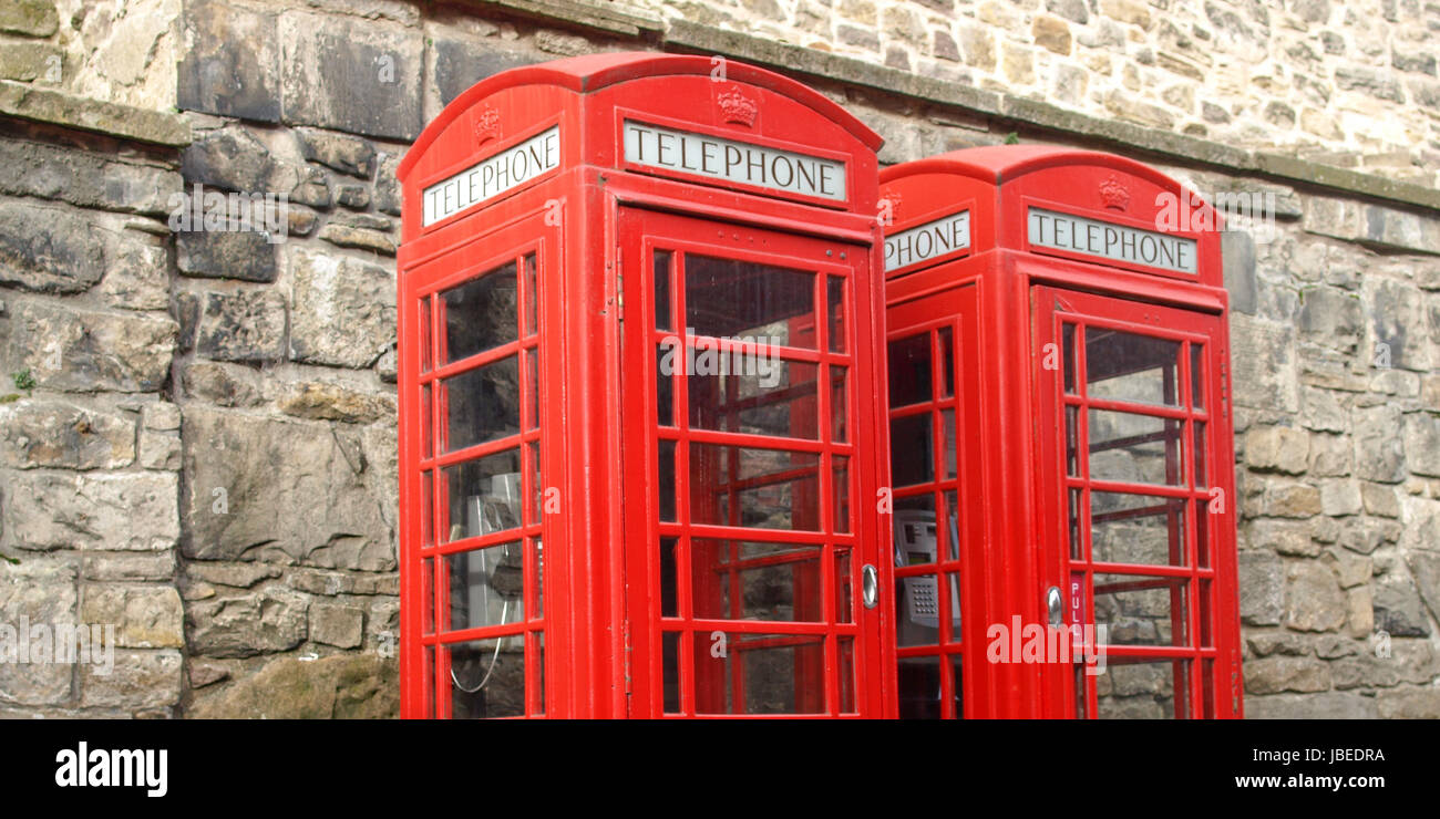 Traditional red telephone box in London, UK Stock Photo - Alamy