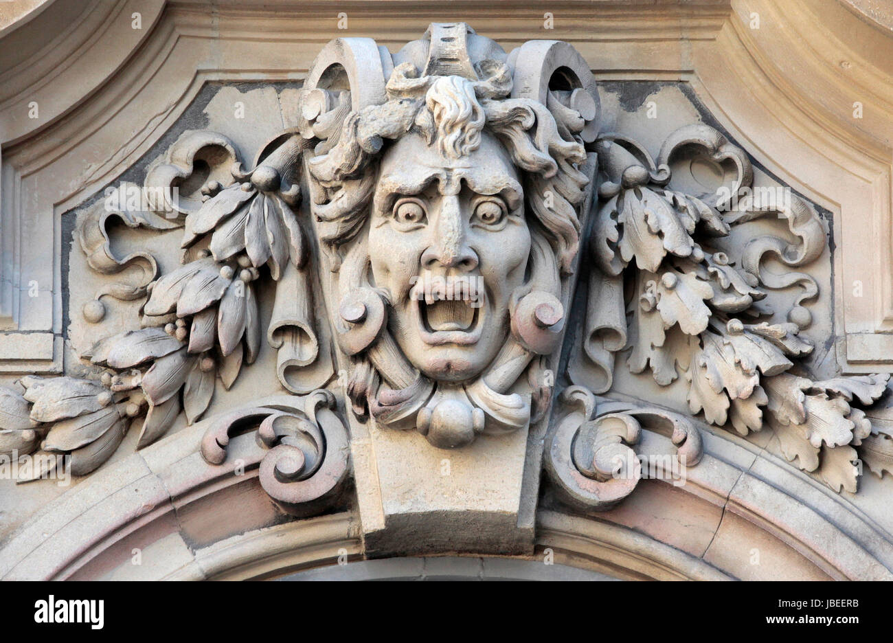 Decorative stone statue above the castle gate Stock Photo - Alamy