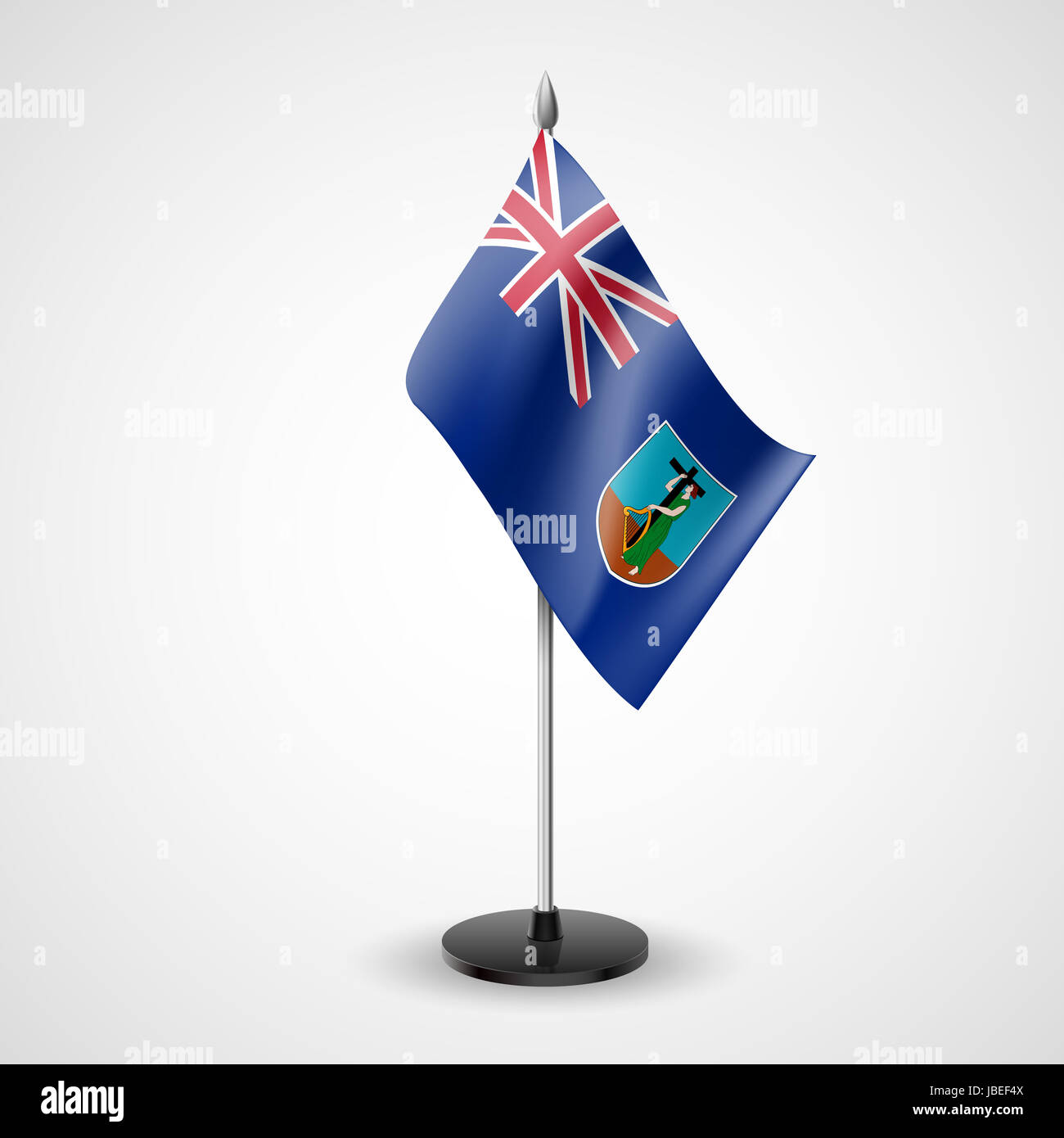 State table flag of Montserrat. National symbol Stock Photo - Alamy