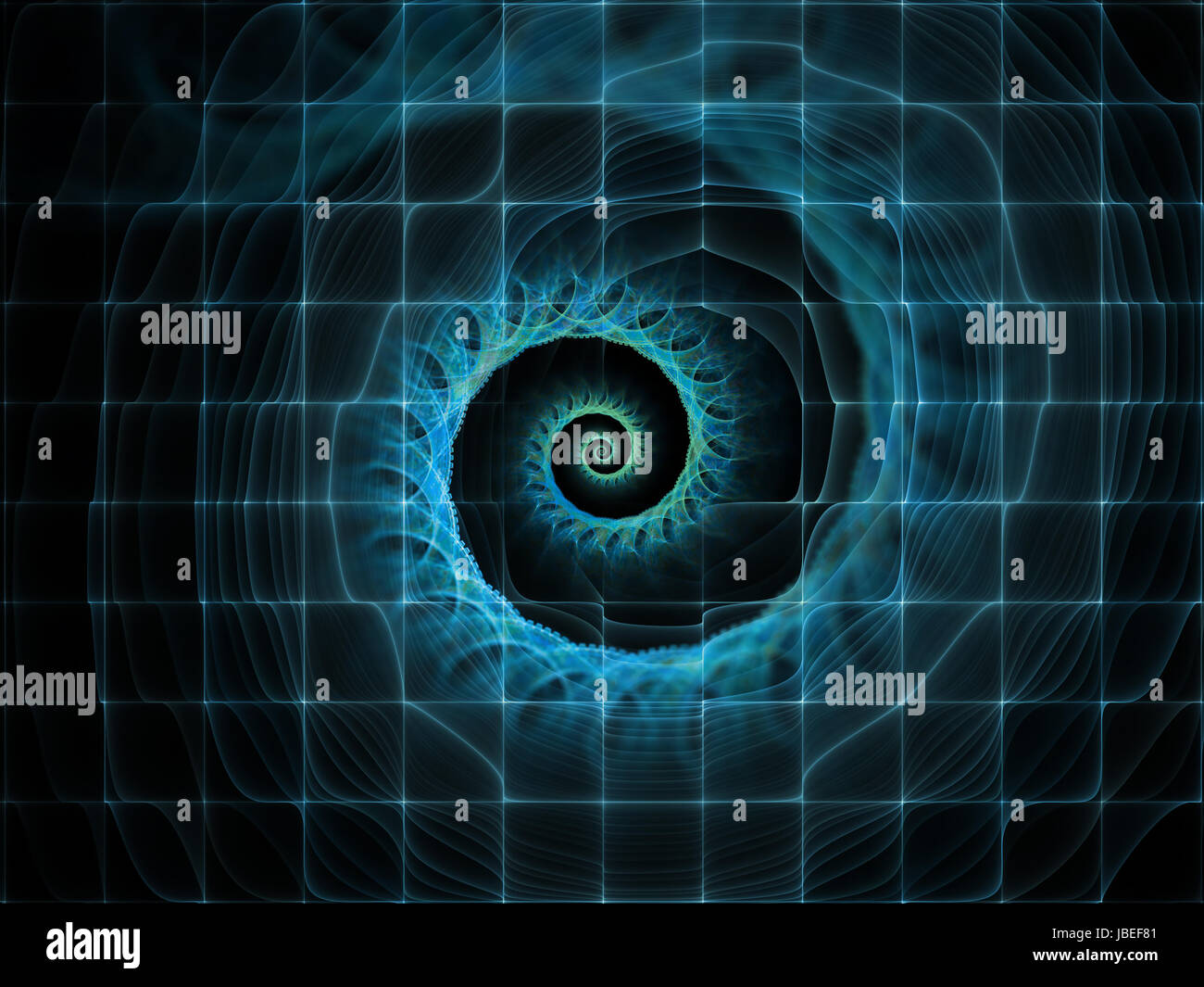 Geometry of Space series. Abstract arrangement of conceptual grids ...