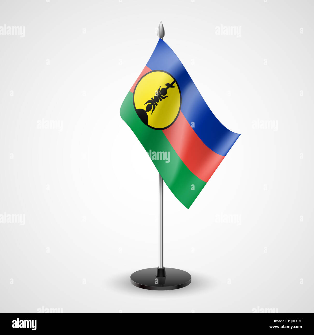 State table flag of New Caledonia. National symbol Stock Photo - Alamy
