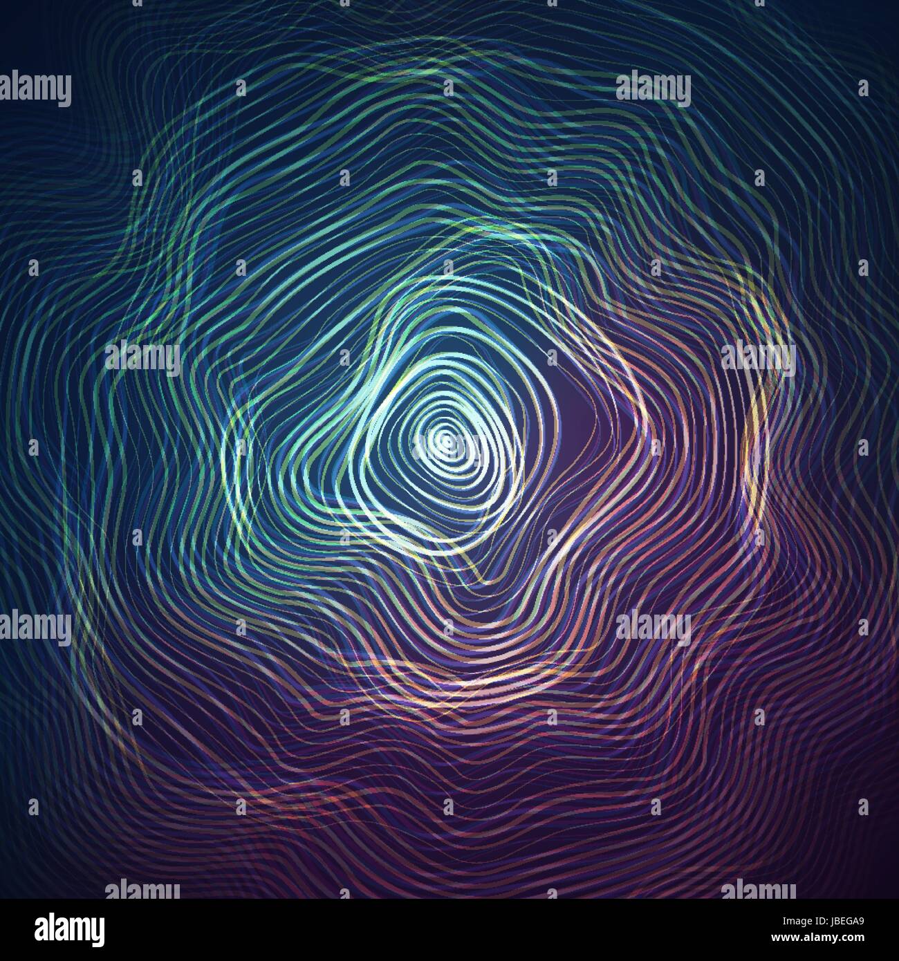 Abstract Moire Texture Vector. Moire Waves. Modern Creative Backdrop ...