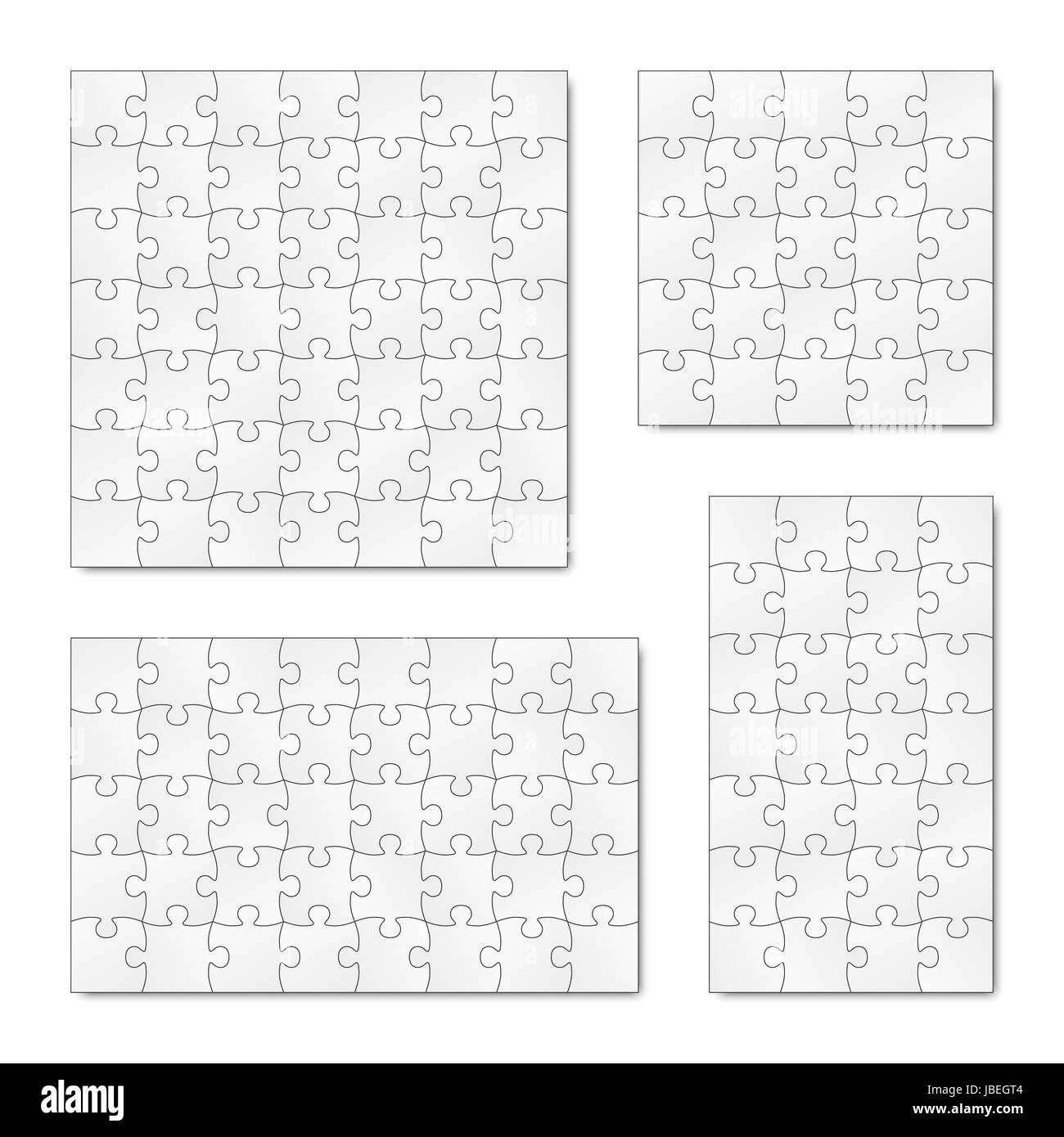 Children playing together jigsaw puzzle Cut Out Stock Images & Pictures ...