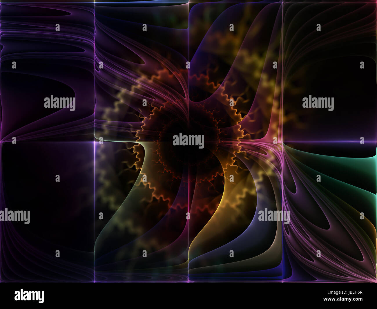 Geometry of Space series. Abstract design made of conceptual grids ...