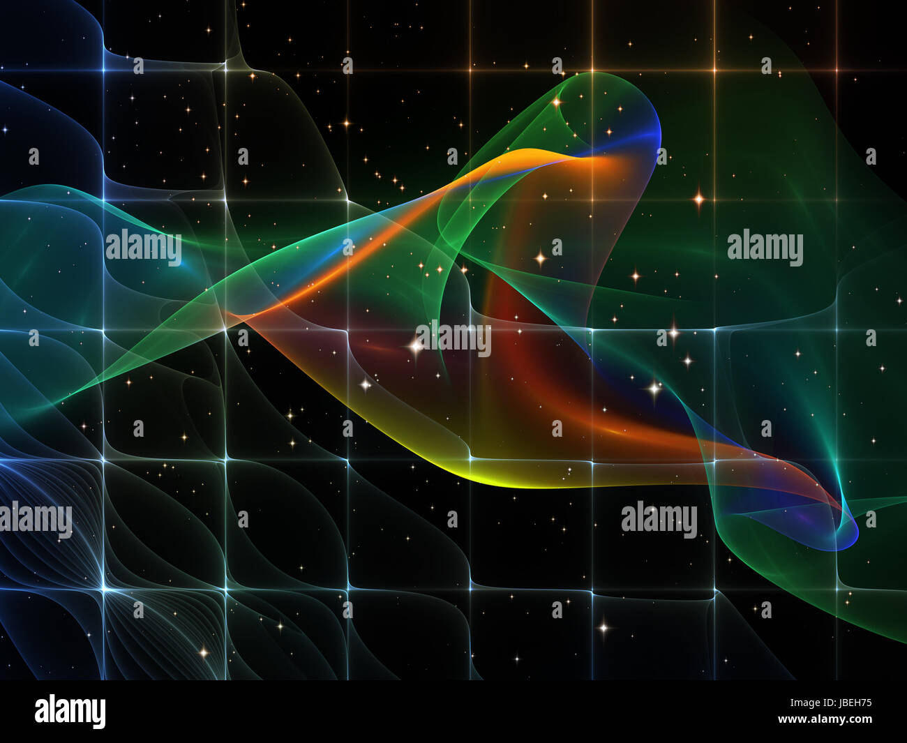 Geometry of Space series. Artistic abstraction composed of conceptual ...