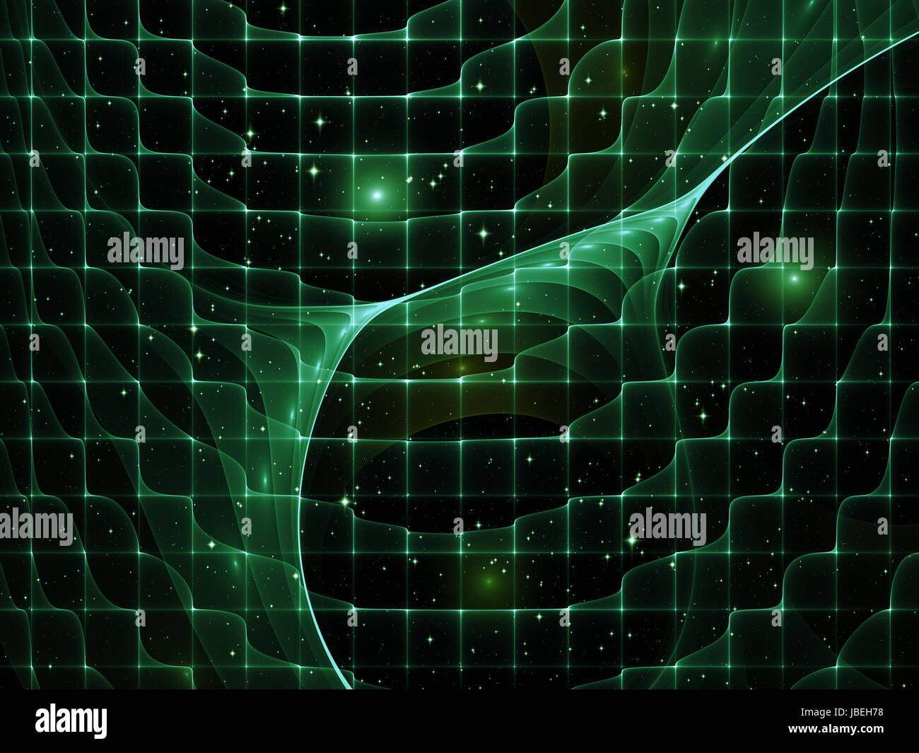 Geometry of Space series. Composition of conceptual grids, curves and ...