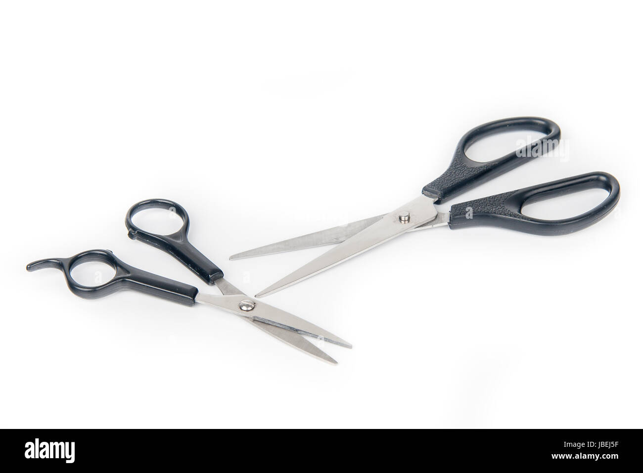 Metal scissors isolated on white background Stock Photo - Alamy