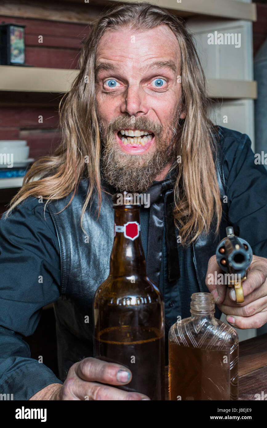 Crazed man hi-res stock photography and images - Alamy