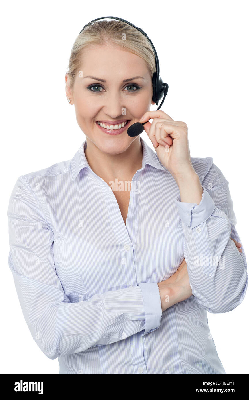 Woman calls help assisting hi-res stock photography and images - Alamy