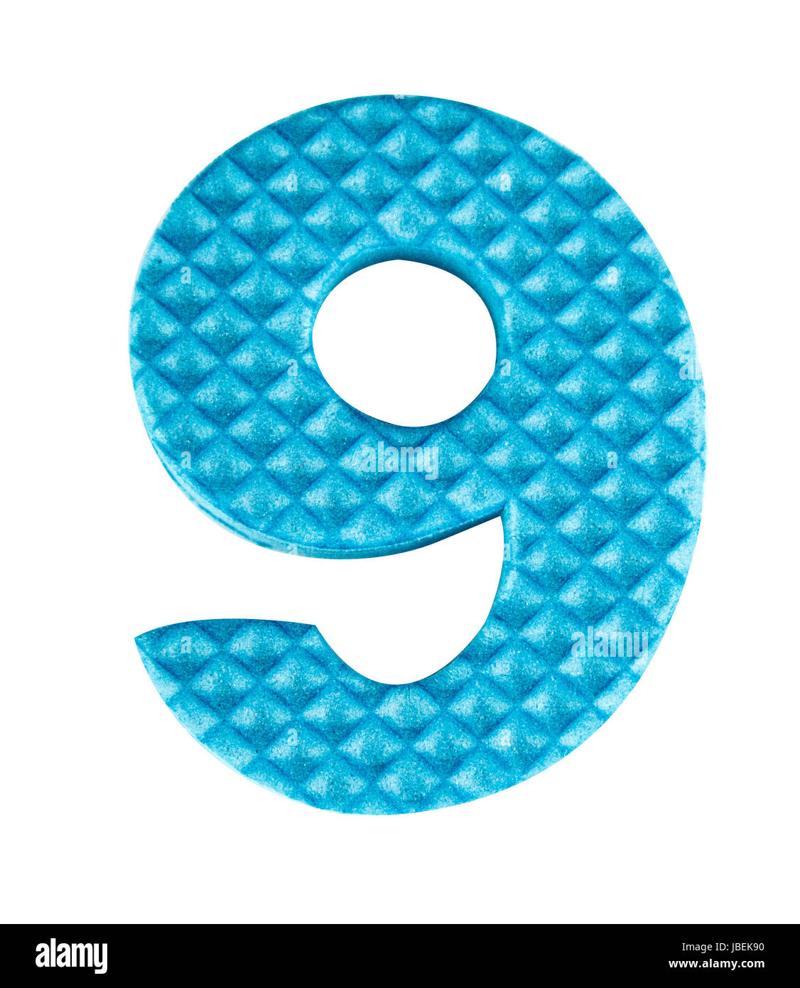 Number nine, Alphabet isolated on white background , with clipping path ...