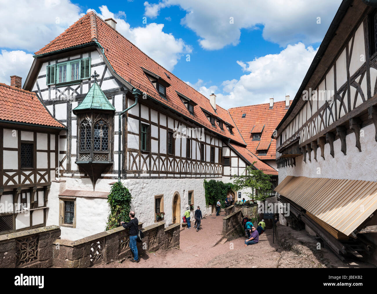 The Wartburg castle, where Martin Luther translated the New Testament ...