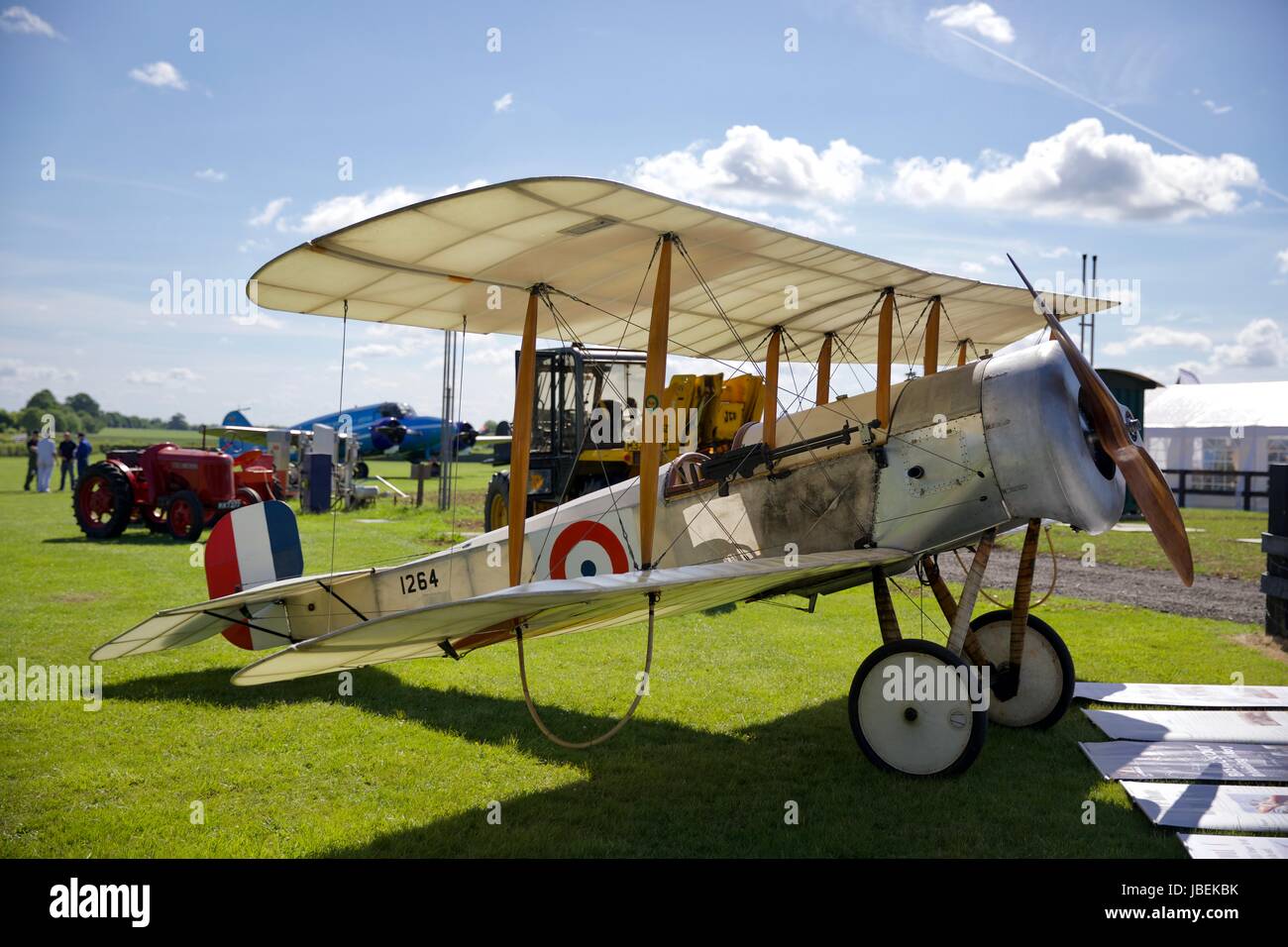 Bristol Scout 1264 on static display at Old Warden Stock Photo - Alamy