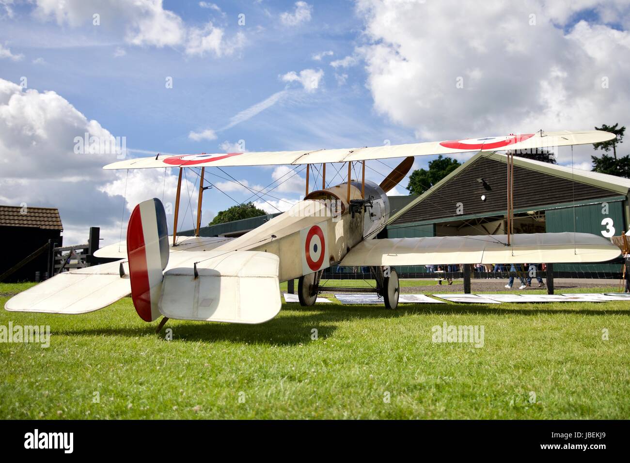 Bristol Scout 1264 on static display at Old Warden Stock Photo - Alamy