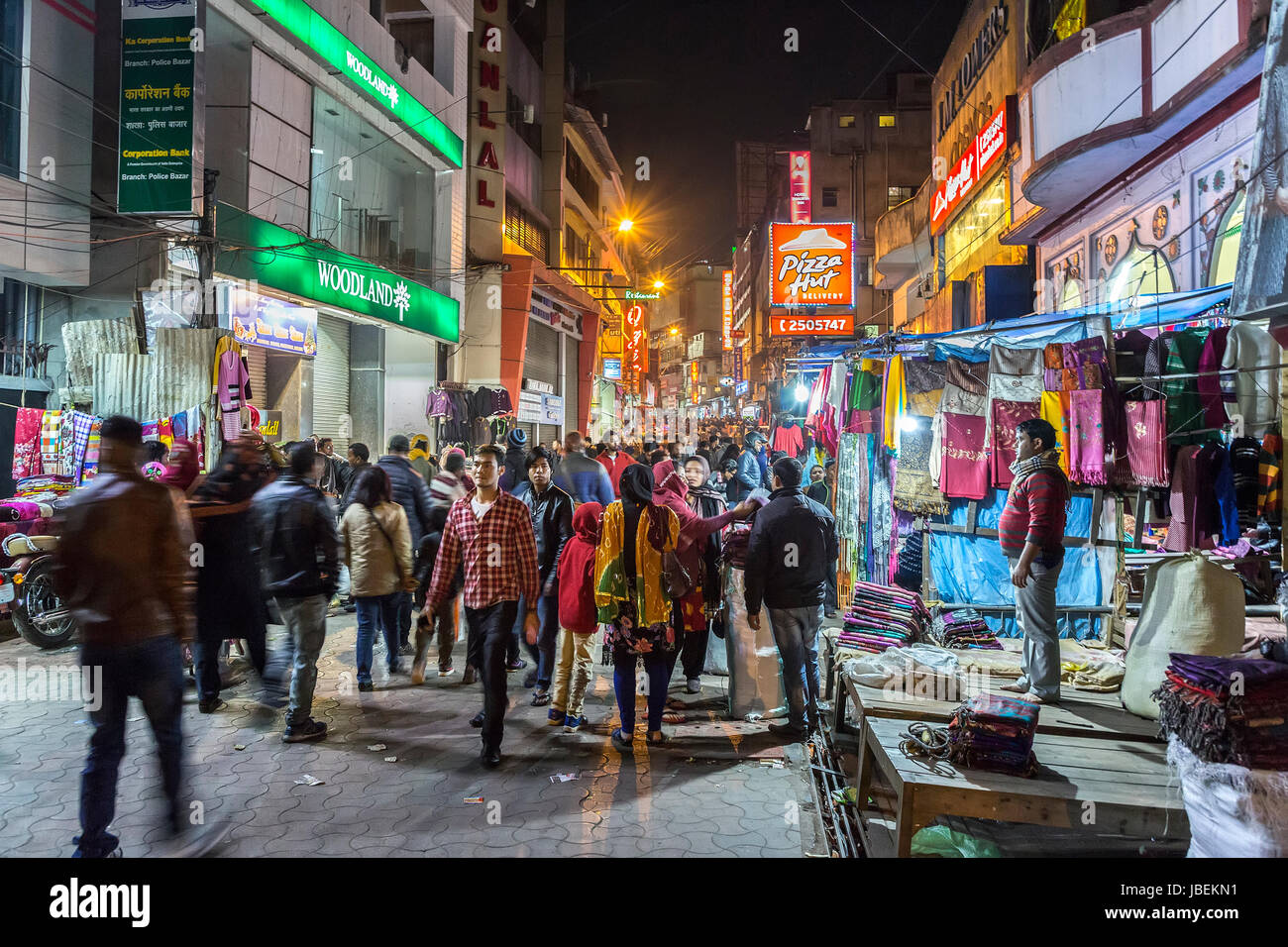Shopping street, Shillong, Meghalaya, India Stock Photo - Alamy