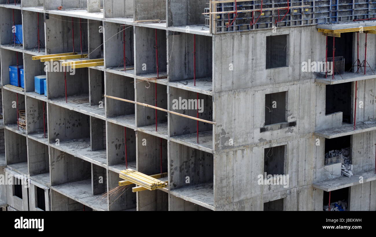 monolithic reinforced concrete the construction of house Stock Photo ...
